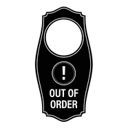 Signs ByLITA Oval Quality Control Room Sign (Light Grey / Burgundy ...