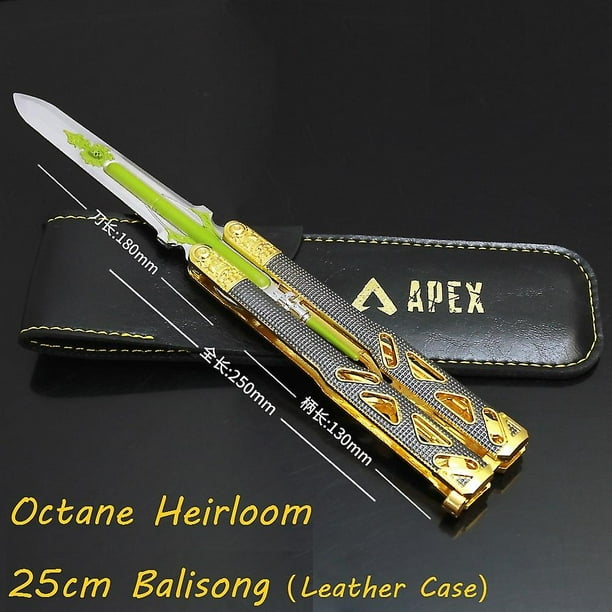 5 Style Apex Legends Octane Balisong Heirloom 21/25cm Alloy Butterfly ...