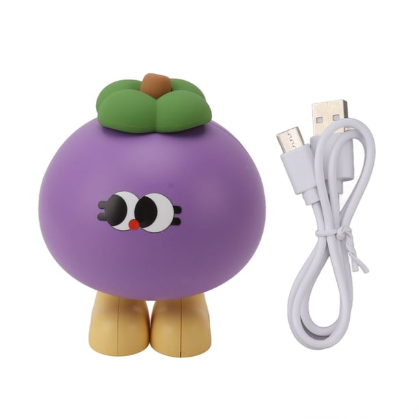 Luz nocturna de silicona con forma de fruta, USB tipo C, 500mAh, 3 ...
