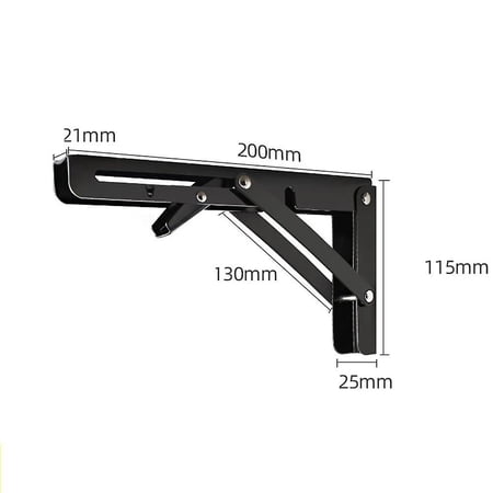 Folding Shelf Stand - Heavy Duty Metal Foldable Triangle Shelf Stand ...