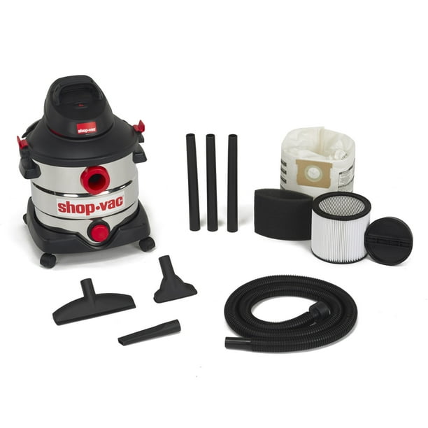 Shop-Vac 8 Gallon 6.0 Peak HP Stainless Steel Wet Dry Vacuum 5989400 ...