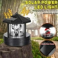 Solar Led Rotating Lighthouse Light Garden Yard Lawn Lamp Lighting For ...