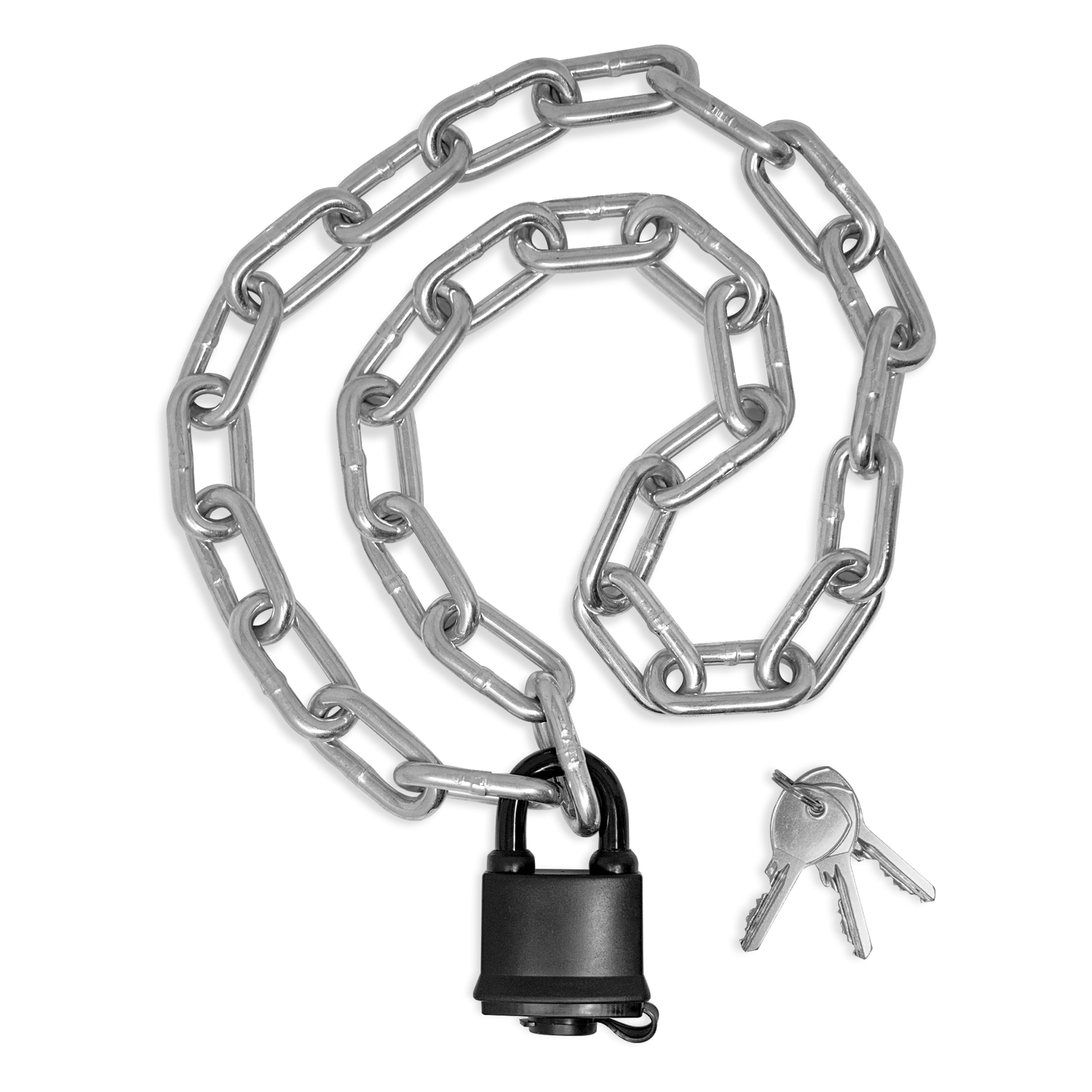 Urban August Weatherproof Chain and Keyed Padlock: Multifunctional ...