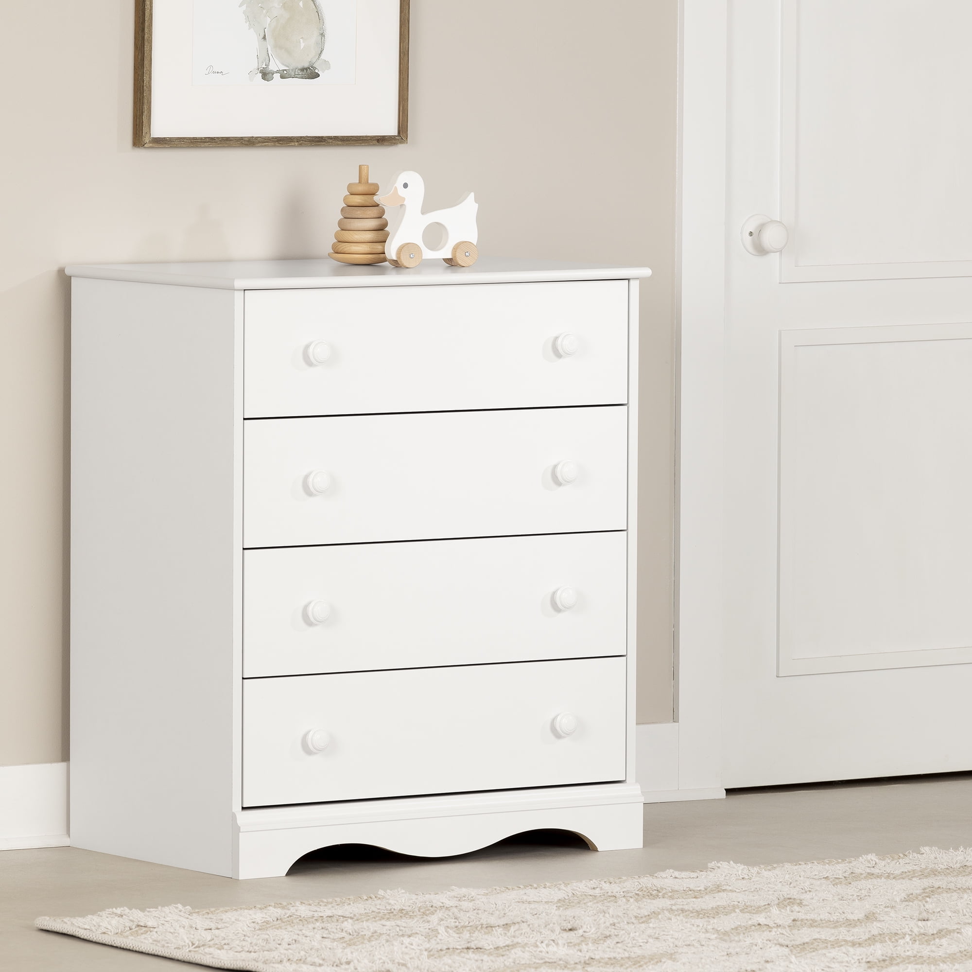 Click here for South Shore Angel 4-Drawer Chest Dresser  In Pure... prices