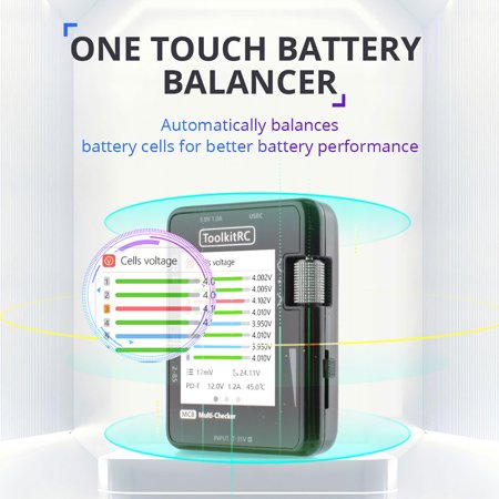 megalia Toolkitrc MC8 LiPo LiHV LiFe Lion Battery Multi-Checker with ...