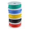65.6ft 16AWG Silicone Wire Kit, 5-Color Flexible Stranded Electric Wire ...