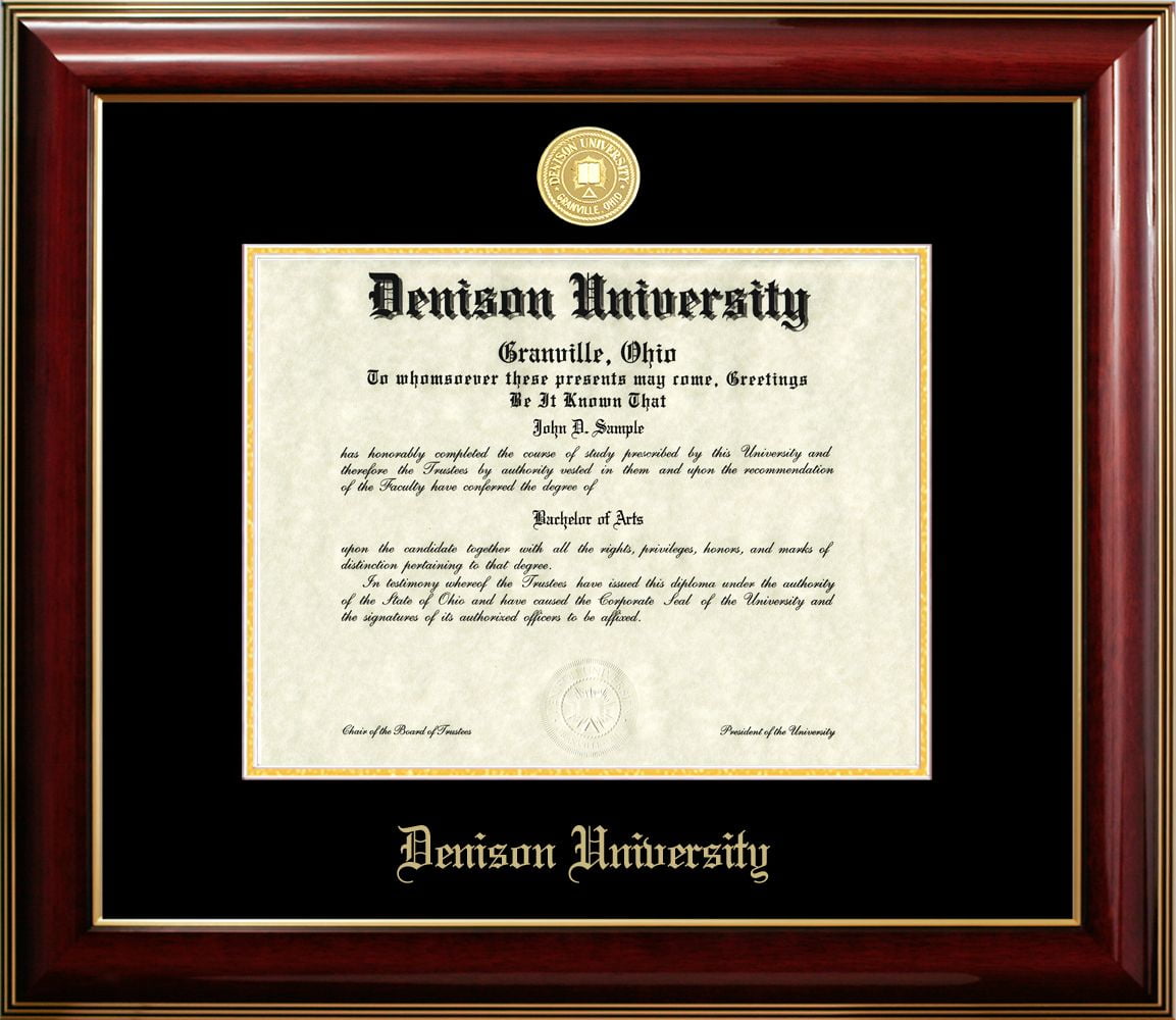 Denison University Classic Diploma Frame - Walmart.com