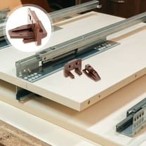 COMPUKAS Center Guide Track Wood Drawer Replacement Slides 2pcs Drawer ...