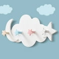 Adhesive Moon Star Hooks for Room Decor Cute Cloud Wall Hangers for ...