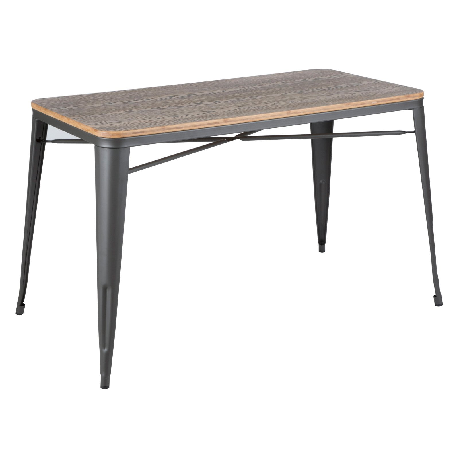 Lumisource Oregon Industrial-Farmhouse Utility Table in Grey and Brown ...