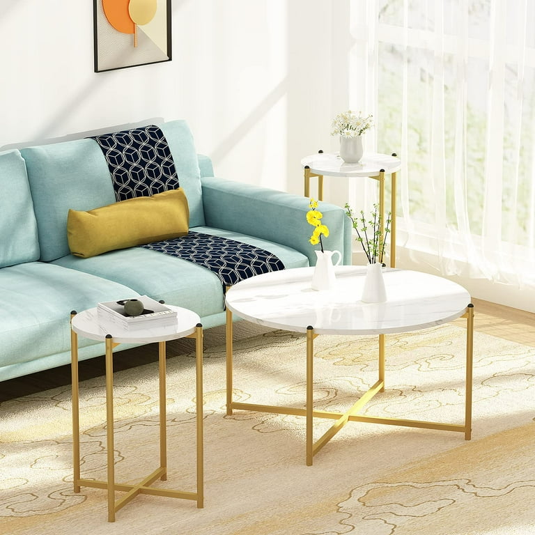 White Coffee Table Living Room For Small Apartments