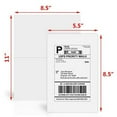 "RyhamPaper 50 Waterproof Sticky Shipping Labels, LaserJet & Ink, 5.5 ...