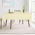 LUSHVIDA Rectangle Tablecloth -60x120 inch Beige- Stain and Water ...