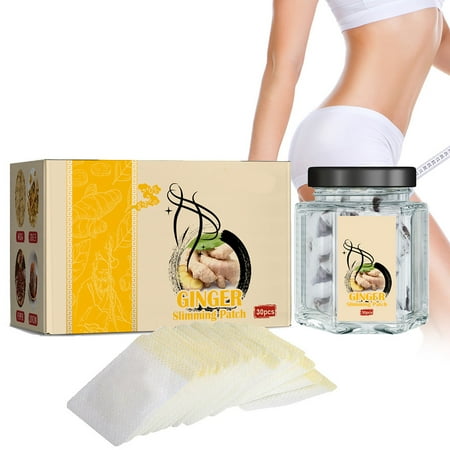 30 Pcs Detox Slimming Belly Natural Chinese Herbal Belly Sticker Ginger ...