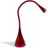 Newhouse Lighting 28 in. Gooseneck Red LED Desk Lamp with USB Charging ...