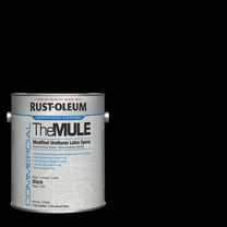 Black, Rust-Oleum Gloss The Mule- Modified Urethane Latex Epoxy- Gallon ...