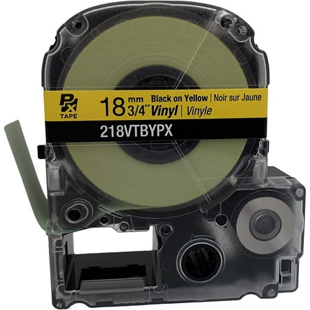 LABELWORKS 224VTBWPX Tape Cartridge - Black on White Flexible and ...