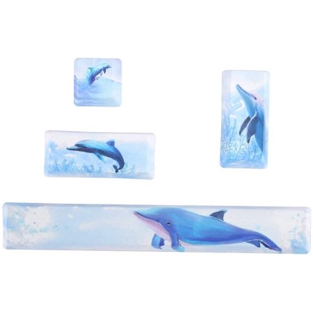 Keycaps Mechanical Keyboard, DIY Dolphin Pattern Caps with Space Key ...