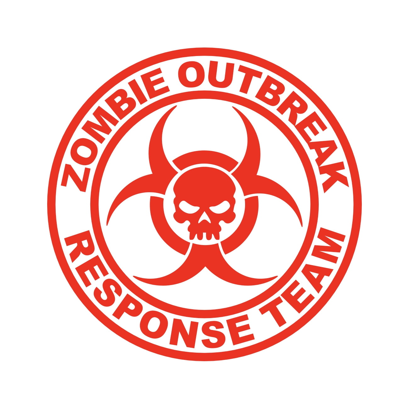 Zombie Outbreak Response Team Sticker Decal Die Cut - Self Adhesive ...