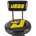 JEGS 88002 Hydraulic Adjustable Stool with Backrest, 300 lb Capacity ...