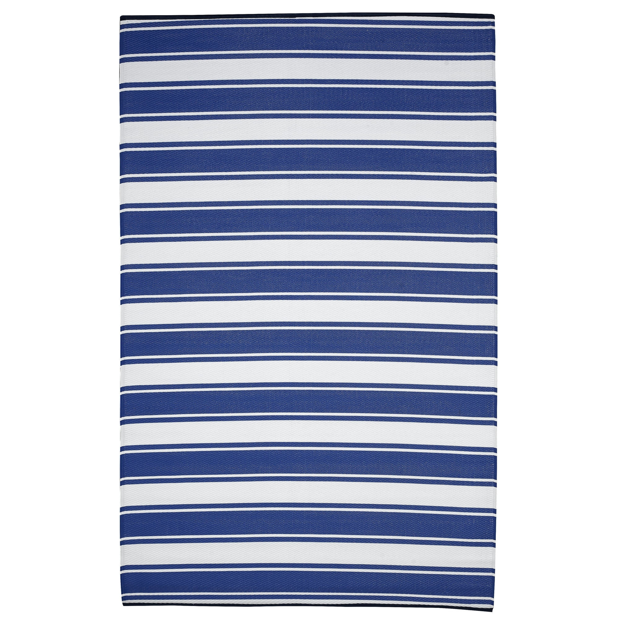 Click here for Erbanica 5 X 8 Indoor Outdoor Blue Band Reversible... prices