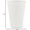 7 oz Clear Translucent Ribbed Plastic Cups, Case of 2500 Disposable PS ...