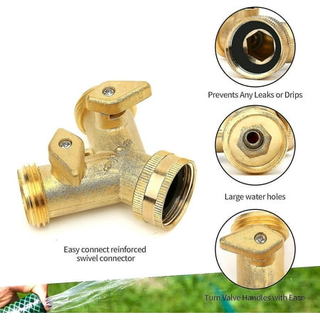 Brass Manifold, Splitter Two Way Washing Machine Hose Connector ...