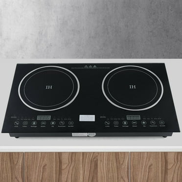 Double Induction Cooker, 1200W 2 Burner Induction Cooker Cooktop ...