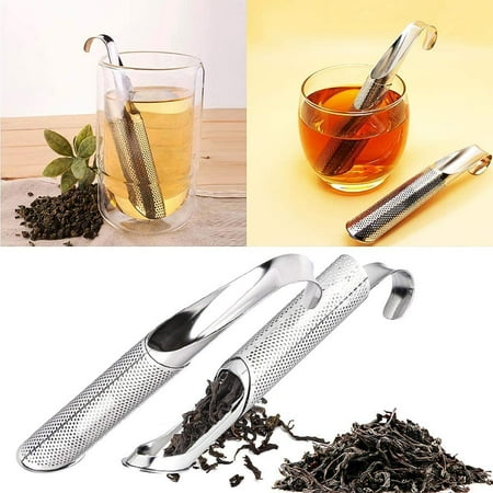 Set of 2 Tea Infuser Tea Pipe Stainless Steel Filter Infuser Tea Filter ...