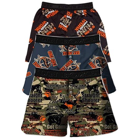 Fun Boxers Hunting Men's Boxer 3-Pack Underwear Short | Walmart Canada