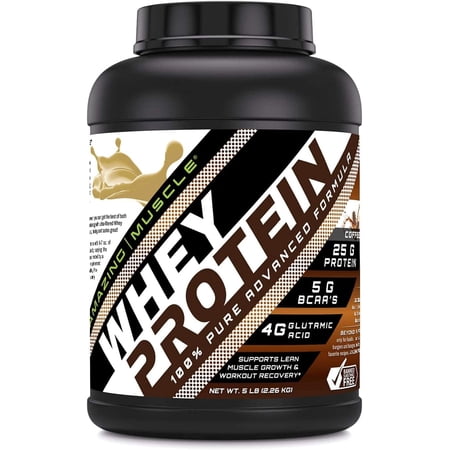 Amazing Muscle 100% Whey Protein Powder *Advanced Formula with Whey ...