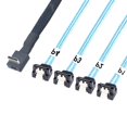 OCuLink PCIExpress SFF 8611 4i to 4X 7P Cable with 90 Degree Angled ...
