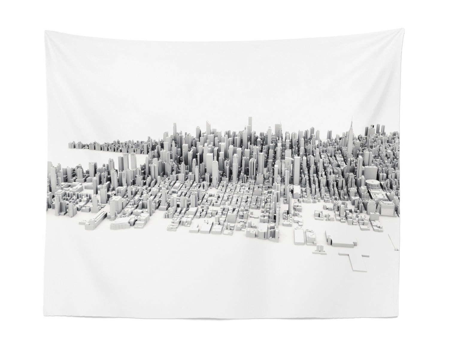 Architecture Tapestry, Basic and Monochrome Design Tile Inspired Wall ...