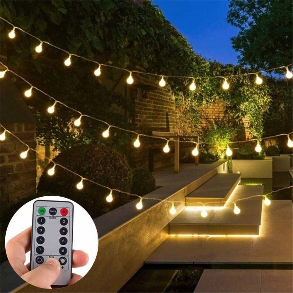 String Lights Battery Operated Warm White ，Waterproof LED airy String ...