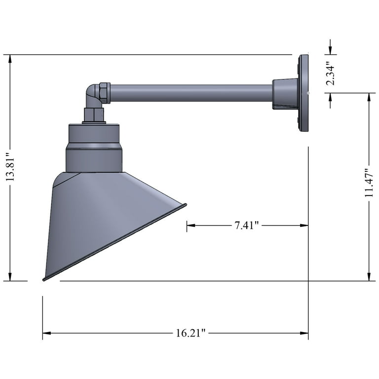 Angled Gooseneck Sign Light