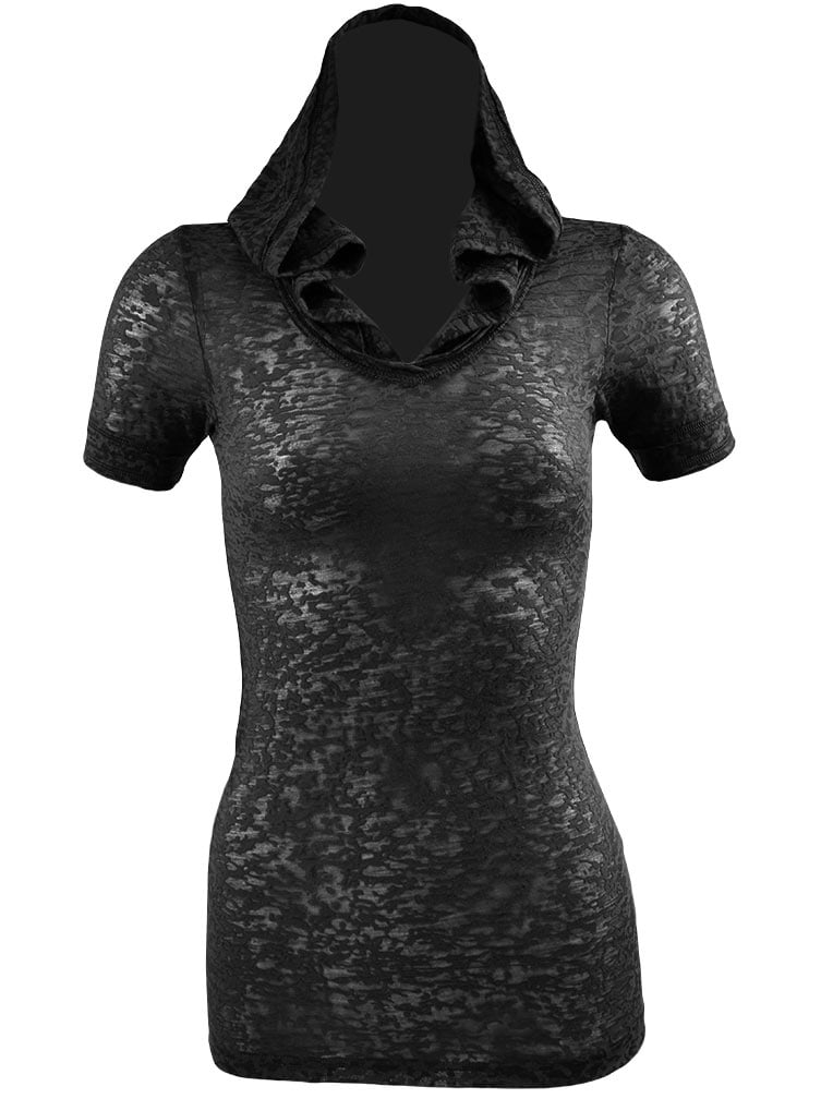 kavio junior burnout raw edge s/s pullover hoodie, style jjb0367 ...