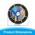 10 Pack Diamond Multi-Purpose Saw Blades, 4.5" Diamond Blade for Angle ...