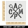 Camp Crossed Marshmallows Camping Hiking DIY Cookie Wall Craft Stencil ...