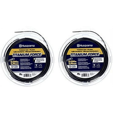 Husqvarna Titanium Force Trimmer Line, 0.095" x 200 ft, Silver, Co ...