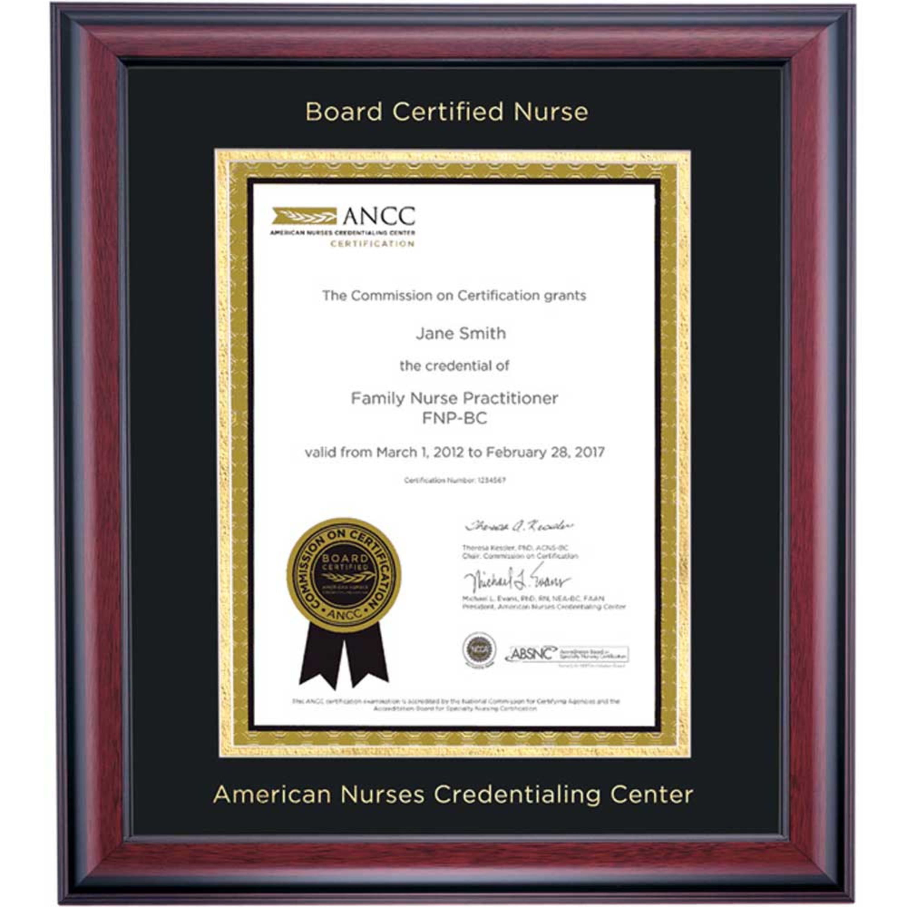 OCM Traditional Diploma Frame for Nursing Degree, 18" x 16", Embossed ...