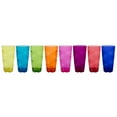 CreativeWare Circus 24-Ounce Multi-Colored Plastic Tumbler Set, Set of ...