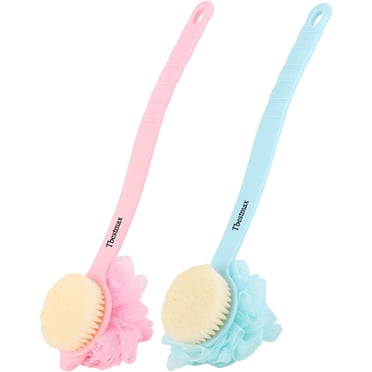 17" Long Handle Back Scrubber for Men and Women Medium-Hard Bristles ...