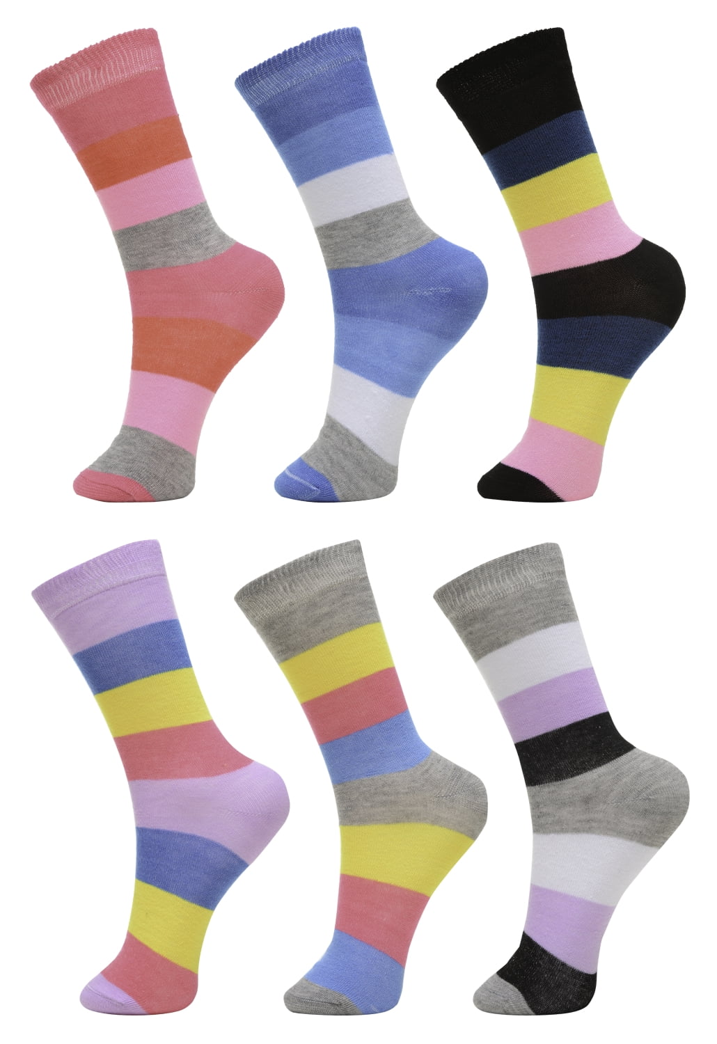 Multipack of Womens Girls Crew Socks Funny Novelty Colorful Cute ...
