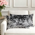 Black Brushes Painting Pillow Covers Set of 4, Modern Abstract Art ...
