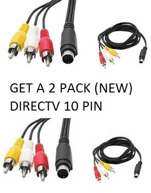 computer Accessories DIREc TV 10 PIN cOMPOSITE VIDEO cABLE AV c31 c41 ...