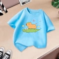 BOOMNY Toddler Girls Short Sleeve T-Shirts Crew Neck Cartoon Capybara ...