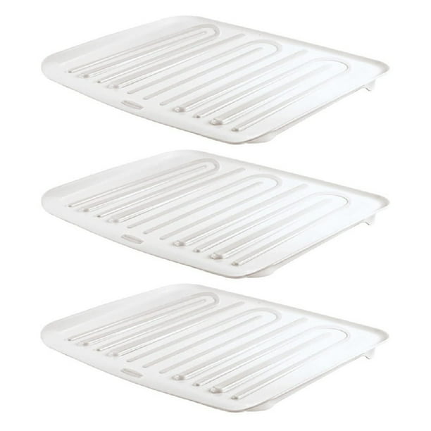 Rubbermaid Sloped Drainer Tray White, 3 Pack - Walmart.com