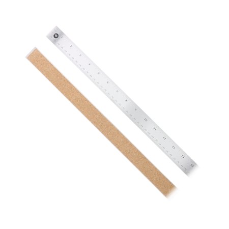 Westcott Stainless Steel Cork Backed Ruler, 36", Inch/Metric (MR-36 ...