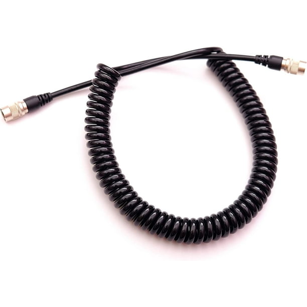 Power Cable 4pin Male to Male Coiled Cable for Trimble 5600 3600 Series ...