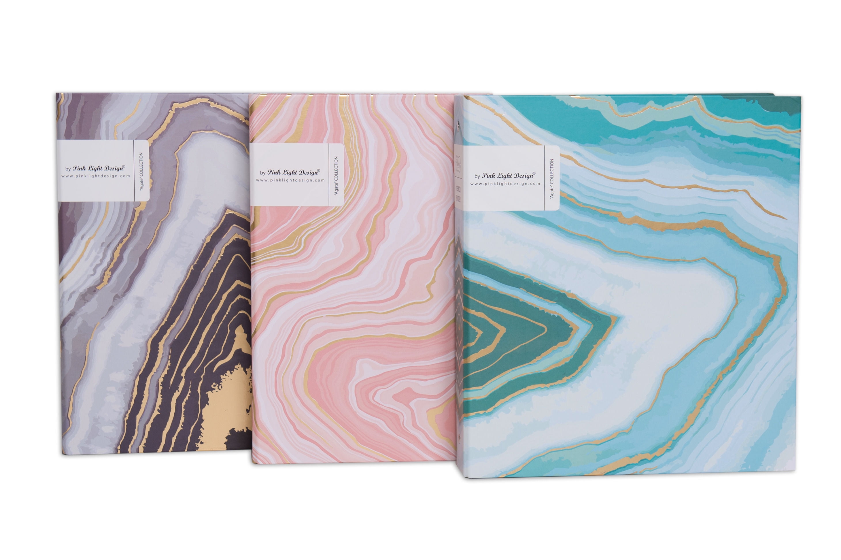 Class Act Stationery, Fancy and Foiled Multi-Colored Marble, 3-Ring ...